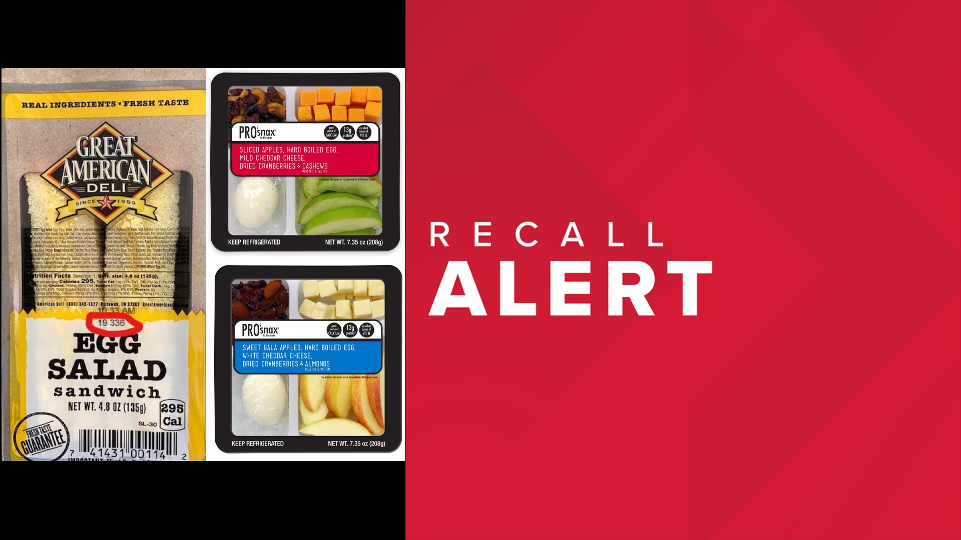 FDA: Two more companies recall products containing eggs | wfaa.com