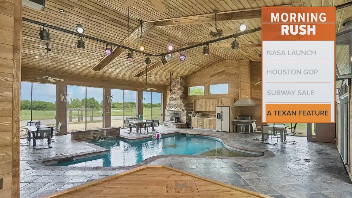 $1.4M North Texas home with indoor Texas shaped pool goes viral | wfaa.com