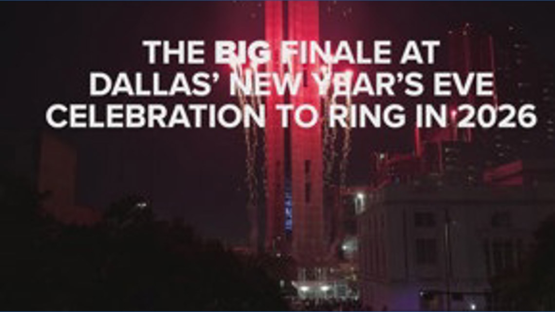 The BIG finale at Dallas' annual New Year's Eve fireworks display at ...