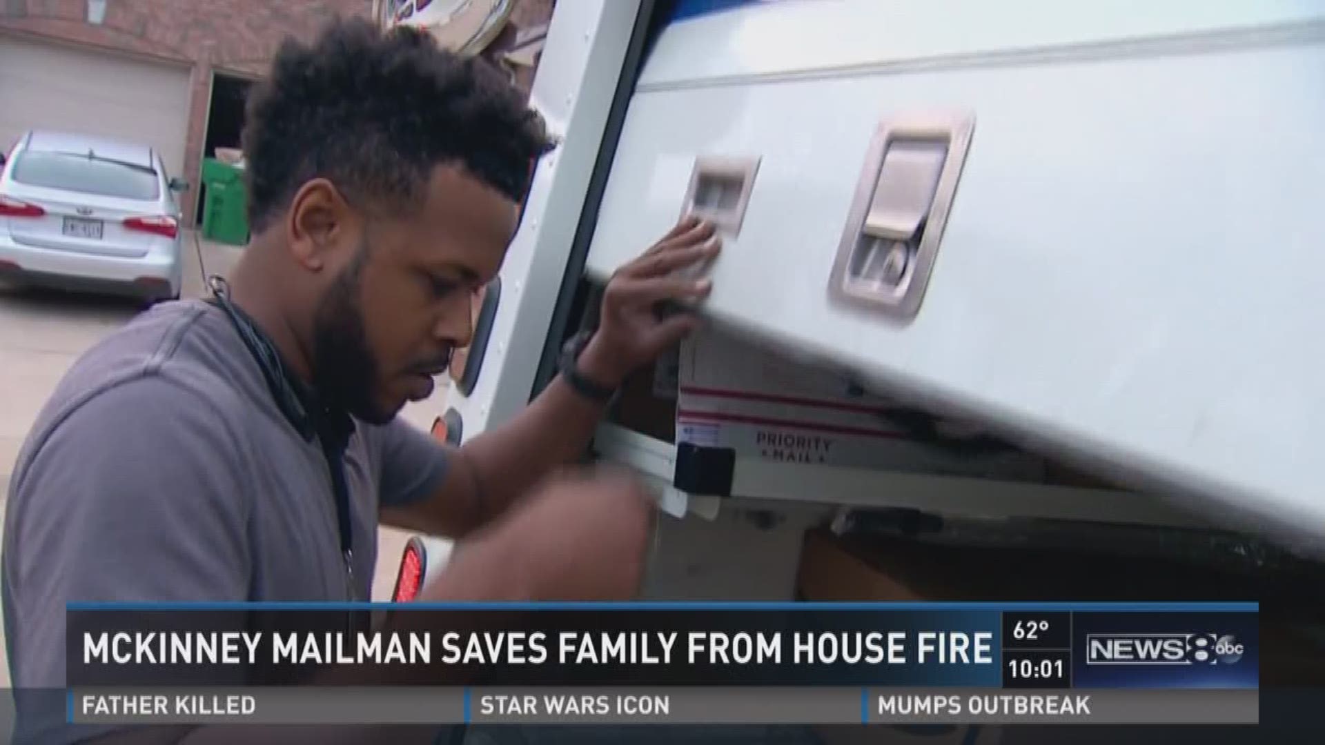 McKinney mailman saves family from house fire | wfaa.com