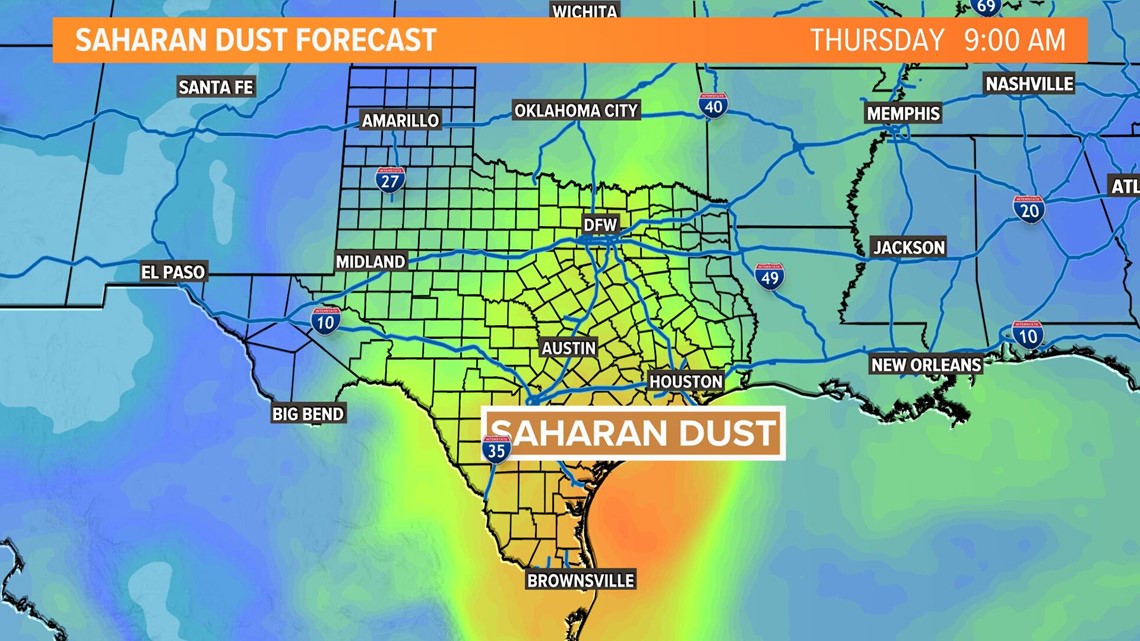 SAHARAN DUST FORECAST | wfaa.com