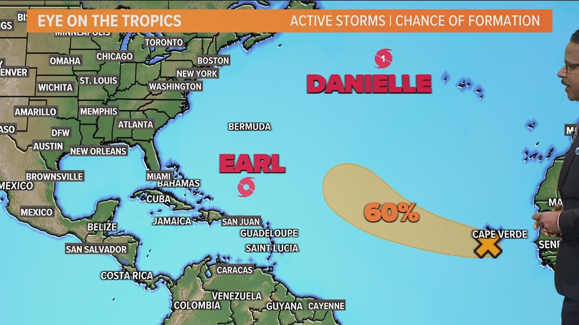 Tropical update: Latest storm development in the Atlantic Ocean | wfaa.com