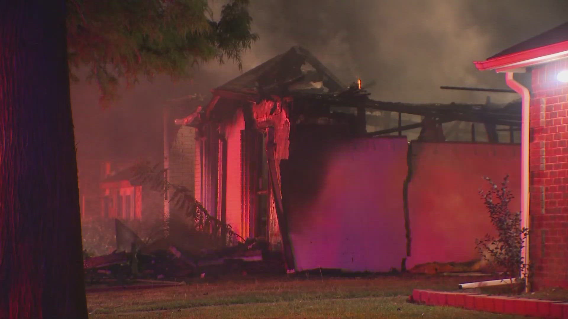 Officials: No injuries in large, overnight house fire in The Colony ...