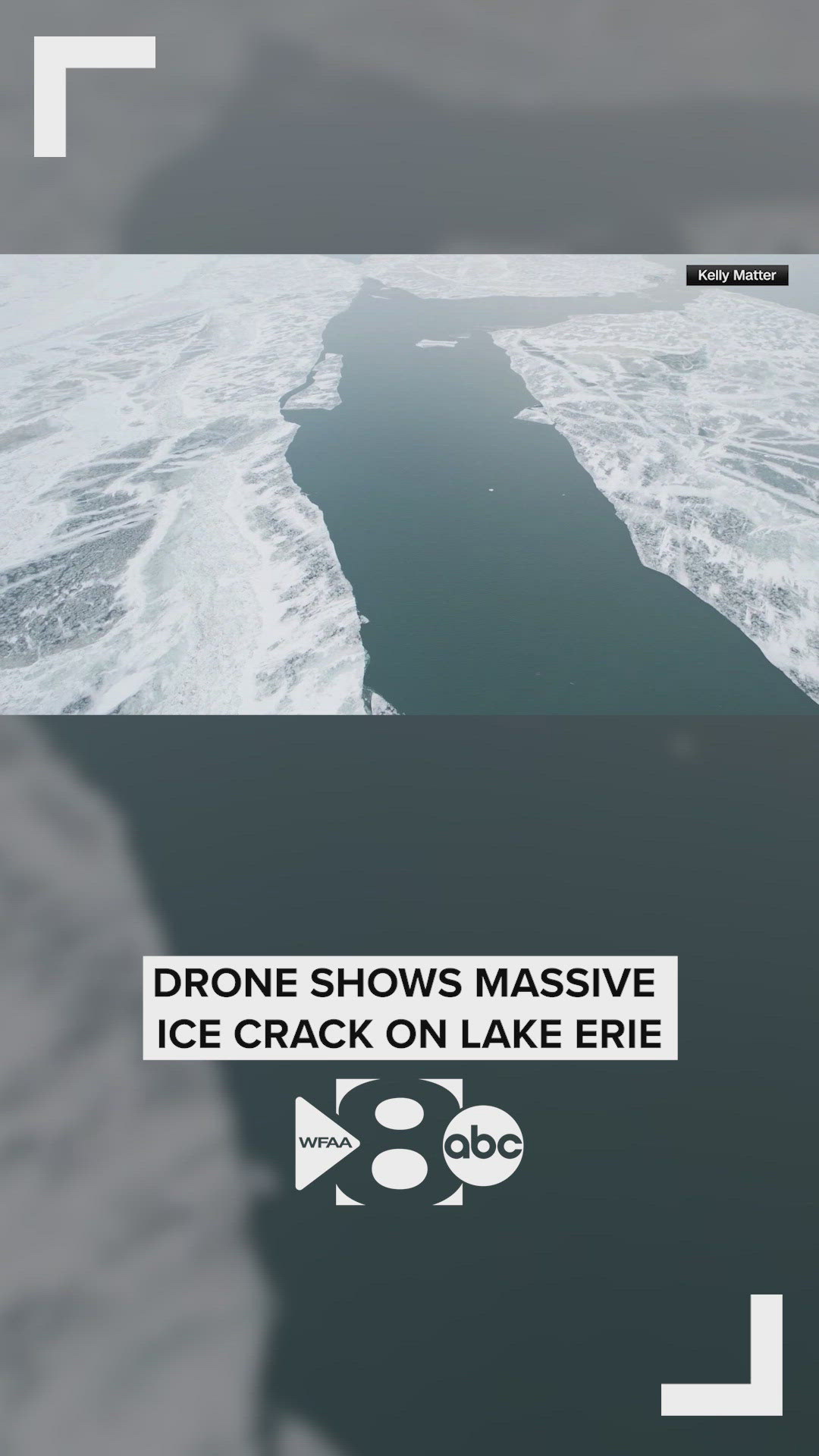 Drone shows massive ice crack on Lake Erie | wfaa.com