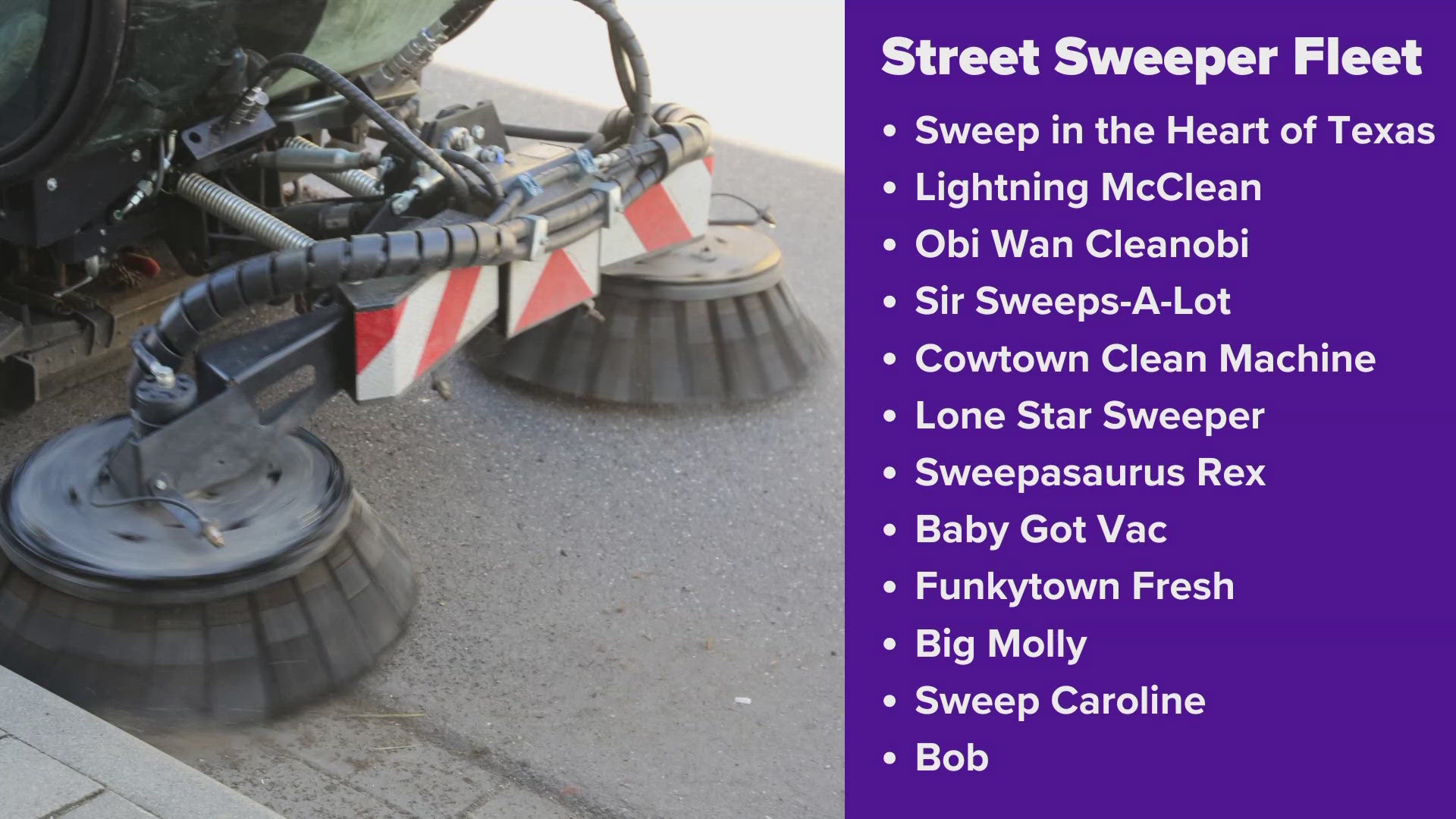 Fort Worth street sweeper names revealed | wfaa.com