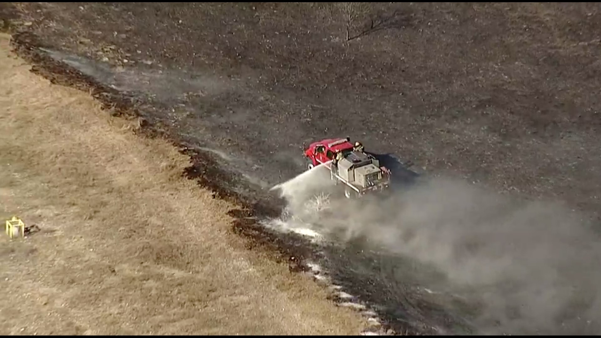 Downed power line caused 2,500-acre Parker Co. fire | wfaa.com