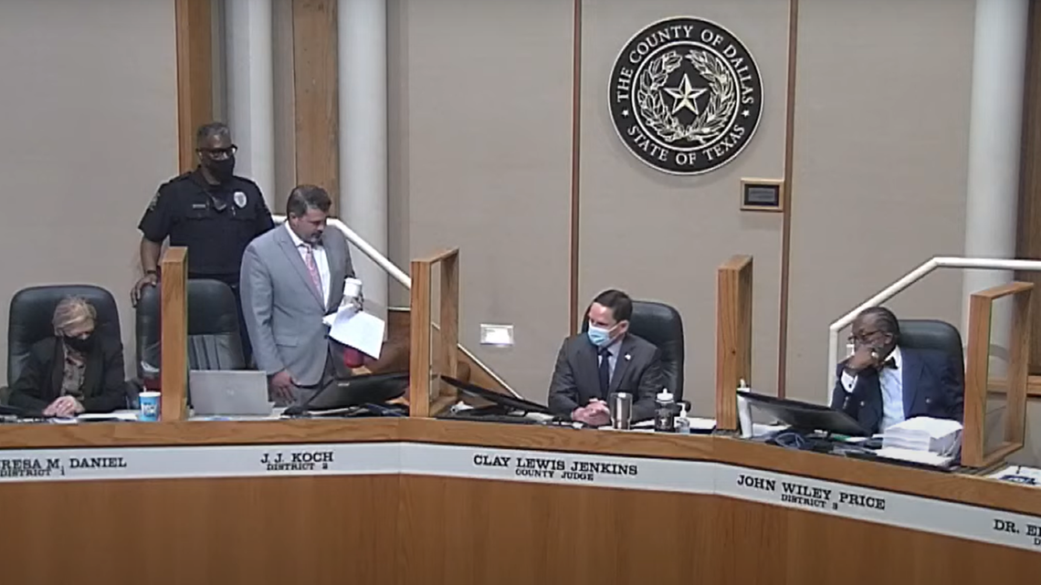 Dallas commissioner JJ Koch refused to wear mask, escorted out | wfaa.com
