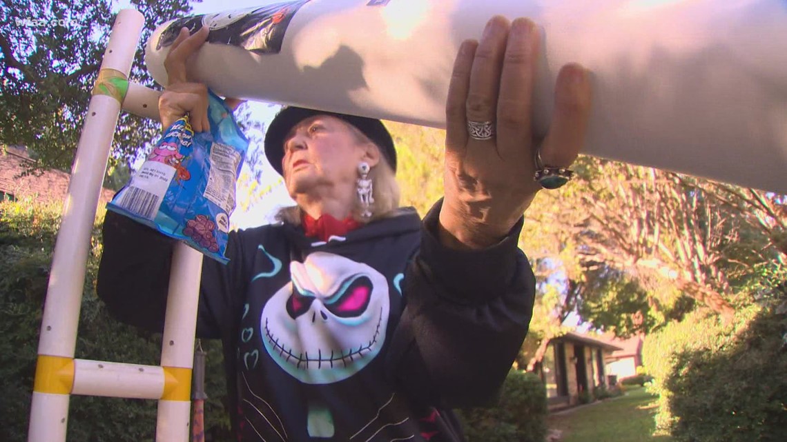 Families get creative for pandemic Halloween with 'candy chute' | wfaa.com