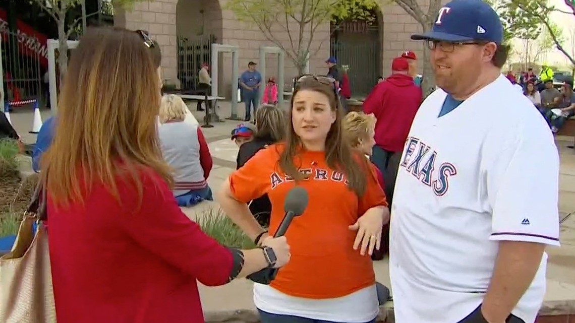 'We’re a house divided': Rangers fans enjoy big rivalry on Opening Day ...