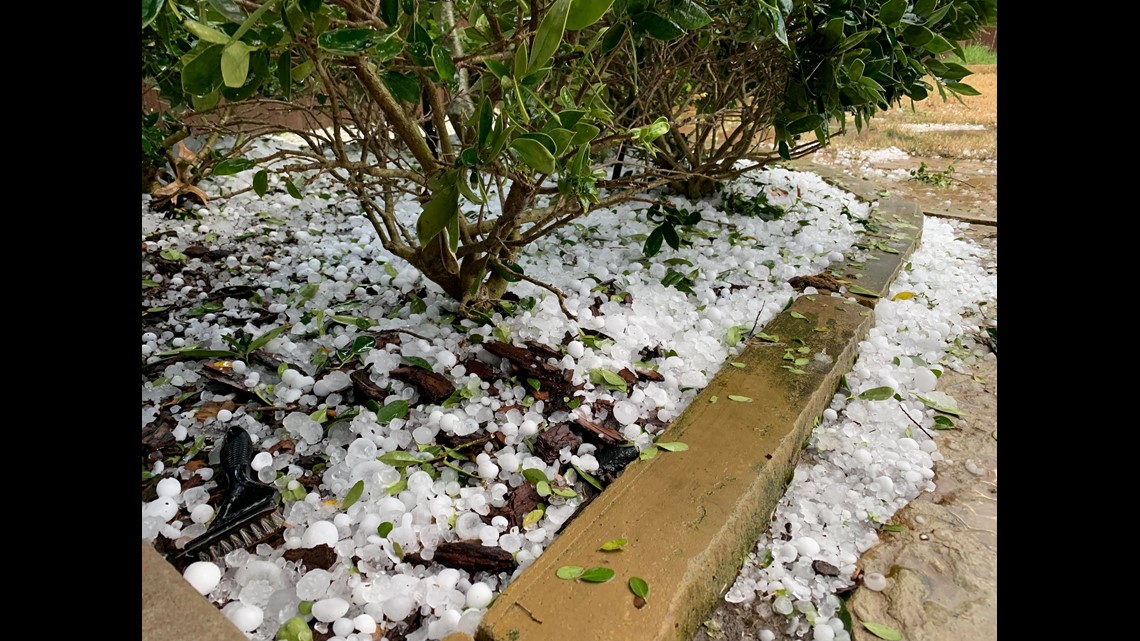 Largest hail damage reported in areas across Collin, Denton counties ...