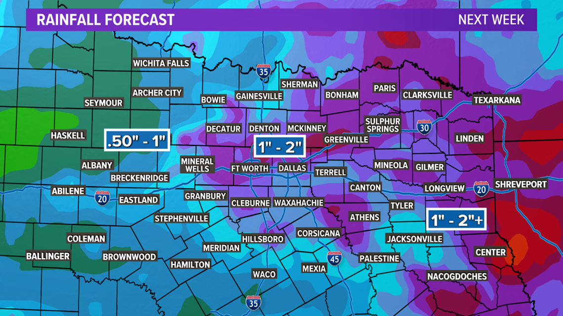 Dallas Fort Worth weather forecast: Storms and showers expected | wfaa.com