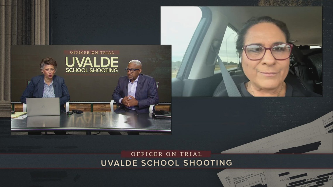 Surprise crime scene photo shown to jury | Uvalde Trial Reaction | wfaa.com