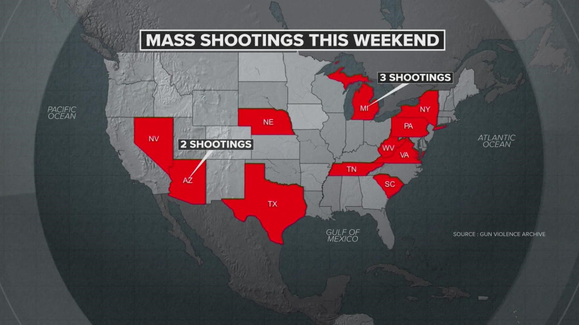 More mass shootings occur as lawmakers continue to mull gun law changes ...