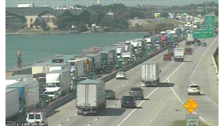 Eastbound I-30 back open after crash on Lake Ray Hubbard Bridge | wfaa.com
