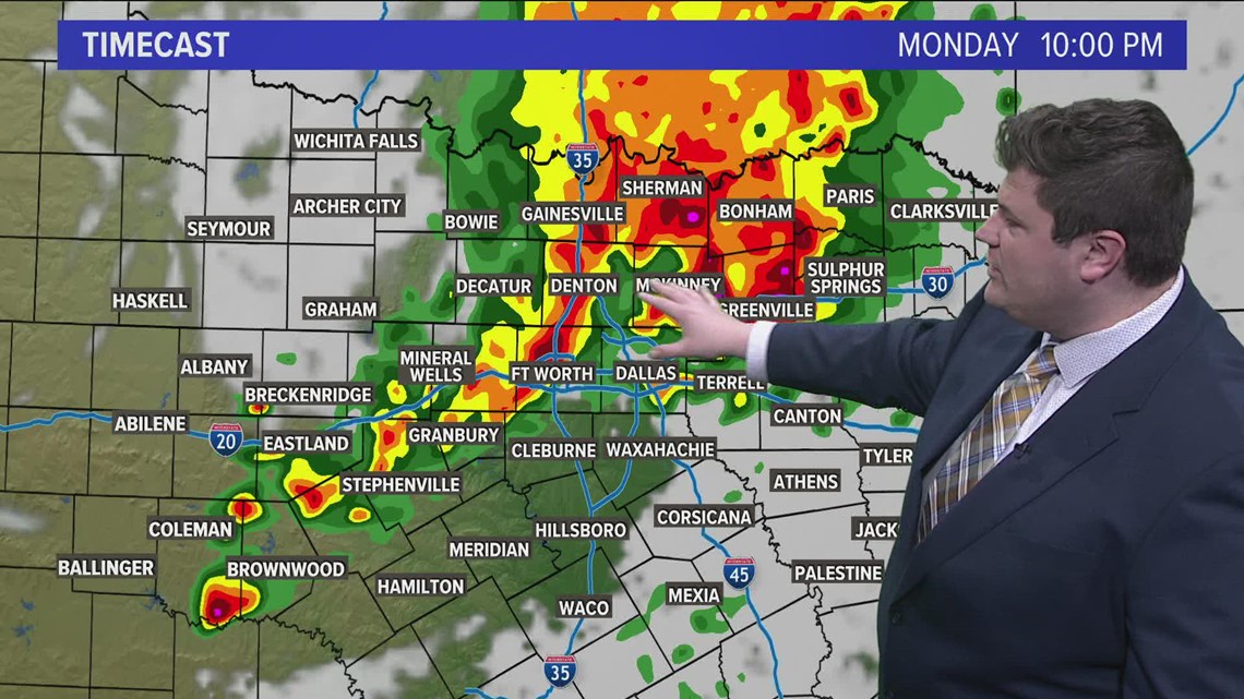 DFW weather: Latest on chances and timings of severe storms on Monday ... DFW weather: Latest on chances and timings of severe storms on Monday ...