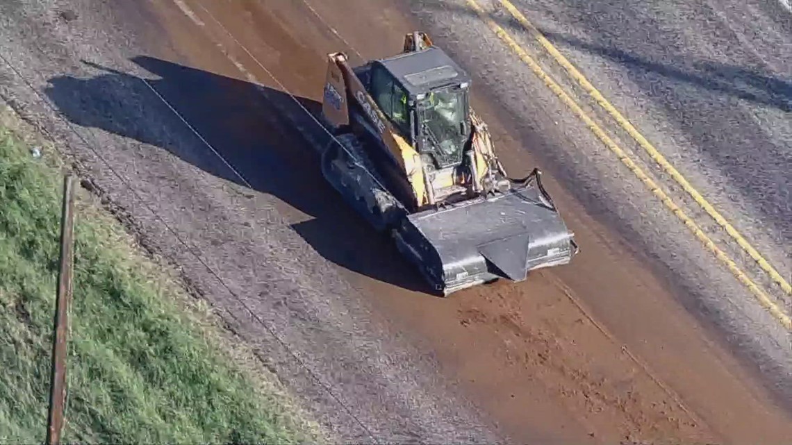 Oil spill on FM 407 in Argyle, Texas | wfaa.com