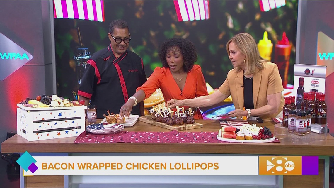 The Brisket Boss Makes Bacon Wrapped Chicken Lollipops | wfaa.com
