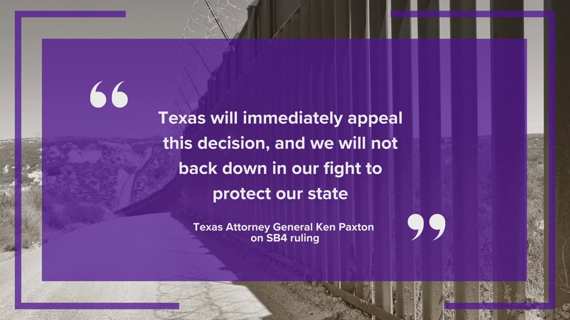 Texas' new illegal immigration law, SB4, blocked by judge | wfaa.com