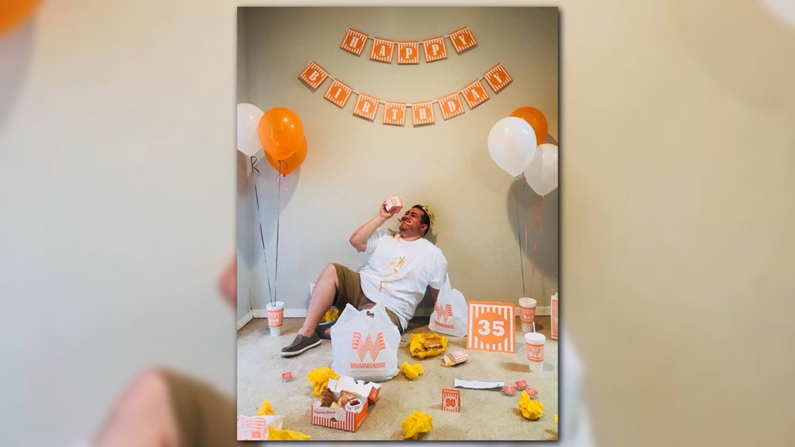 'What-A-Birthday': Man celebrates 35th with Whataburger photoshoot ...
