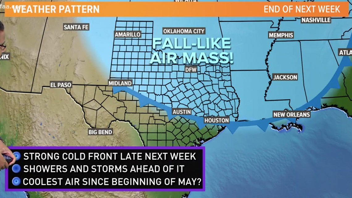 DFW Weather: Widespread rain then first taste of Fall temps! | wfaa.com