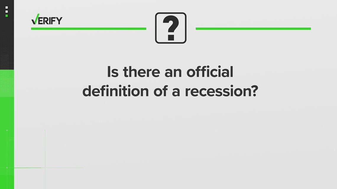 What defines a recession? | wfaa.com