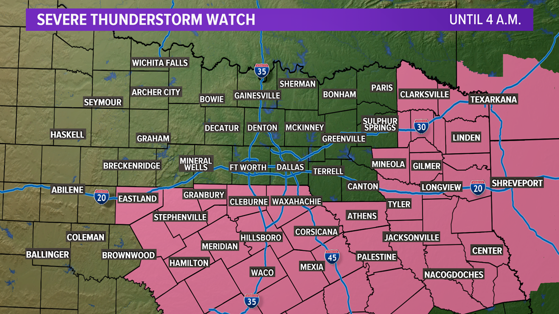 Severe Storms SE of DFW, But Warnings Continue Southeast | wfaa.com