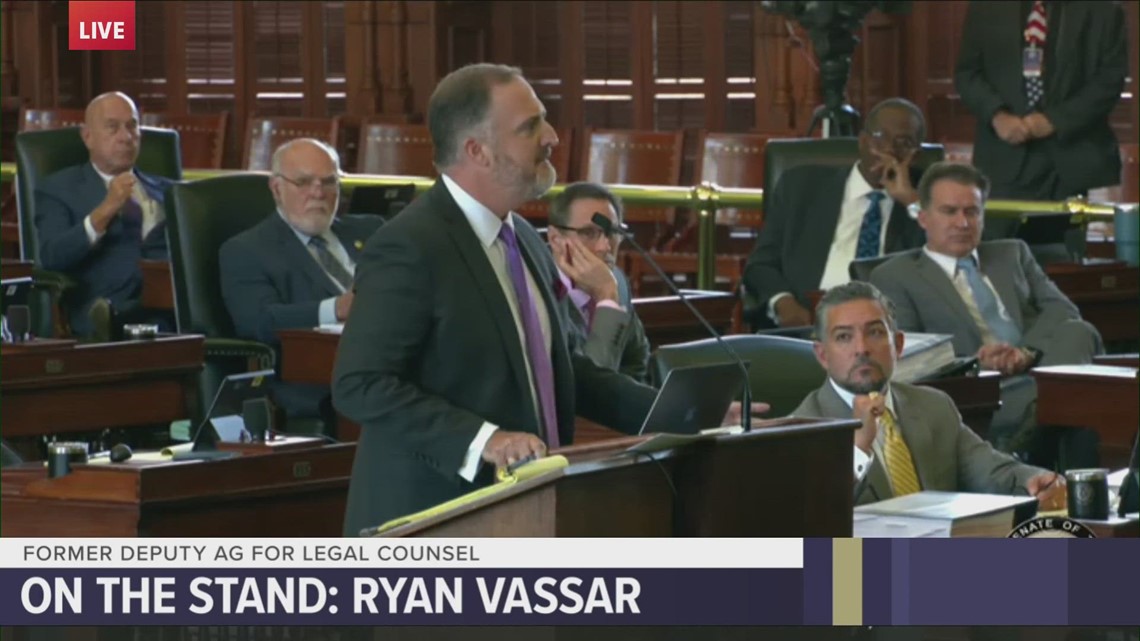 Ken Paxton attorney Mitch Little aggressively questions whistleblower ...