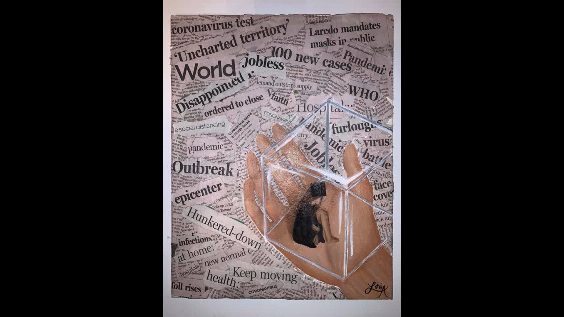 'Real Words': High school senior creates final art project about COVID ...