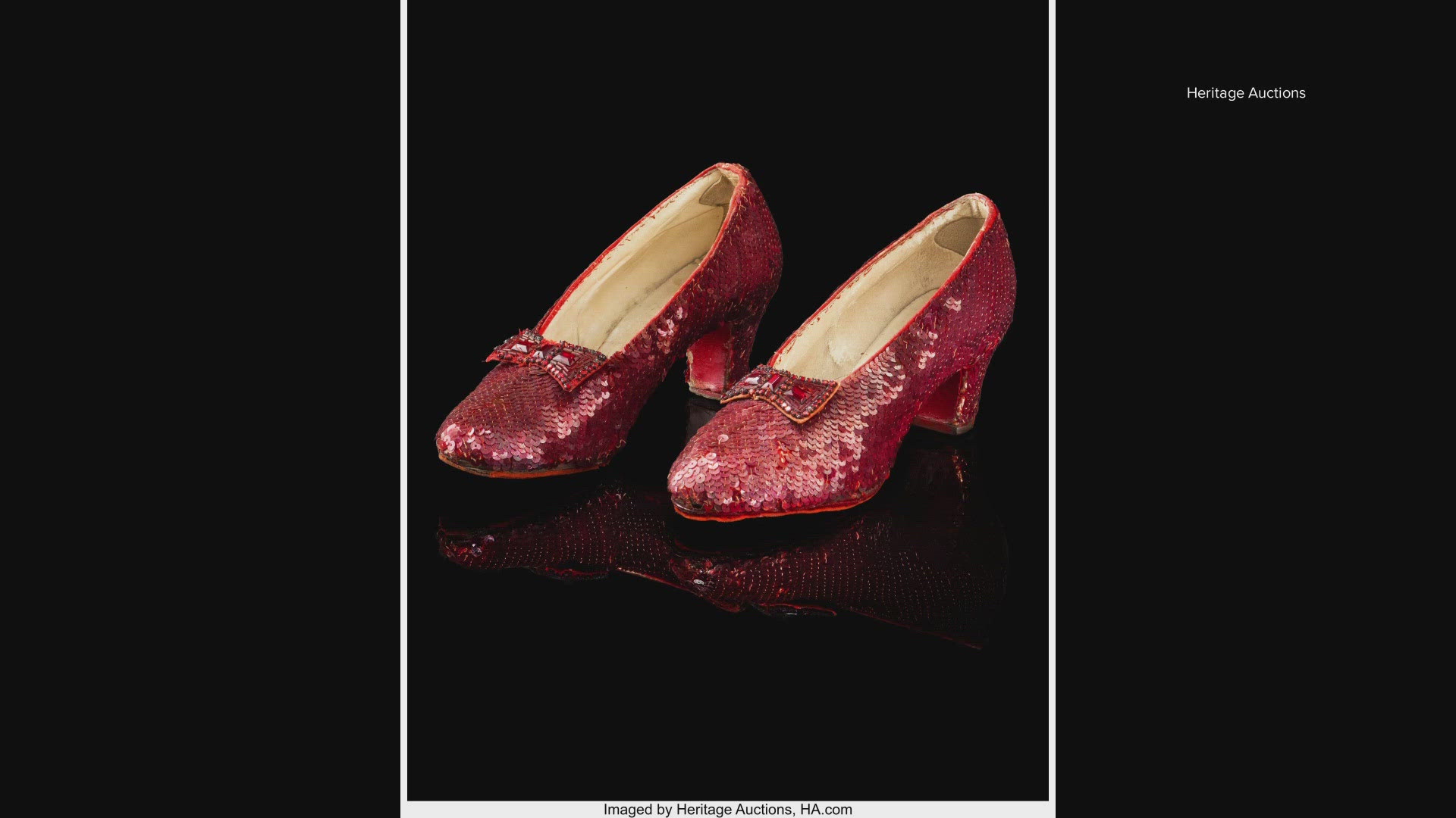 Dorothy's famous red slippers are going up for auction in Dallas | wfaa.com