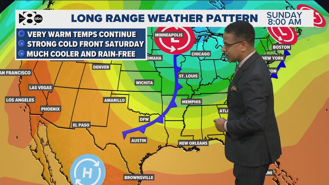 DFW Weather: Warm temps continue in North Texas ahead of weekend cold ...