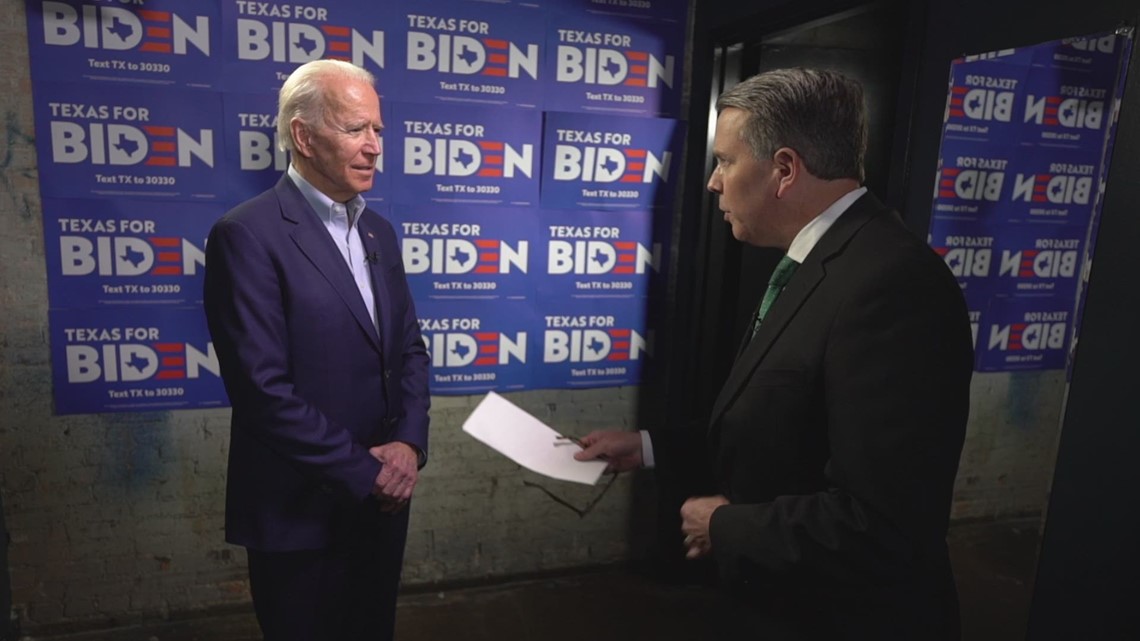 One-on-one interview: Joe Biden speaks to Jason Whitely in Dallas ...