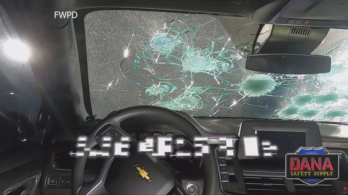 North Texas officer's life saved by bullet-resistant glass | wfaa.com