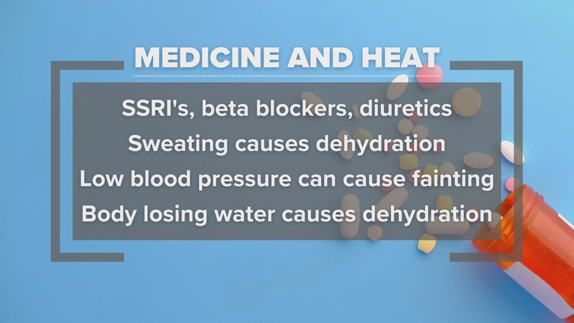 The summer heat could affect those who use certain medications | wfaa.com