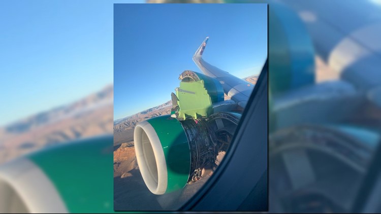 PHOTOS: Engine cover rips off Frontier Airlines flight from Las Vegas ...