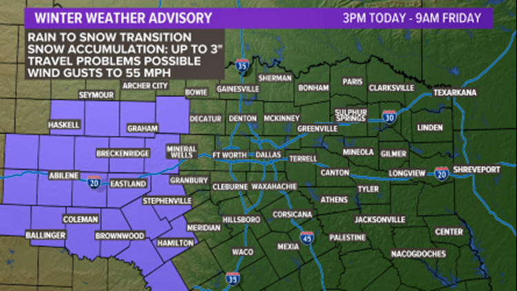DFW weather: Powerful winds, wintry weather and thunderstorms ahead ...