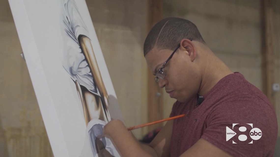 A painter with no hands: How a Texas man turned a challenge into ...