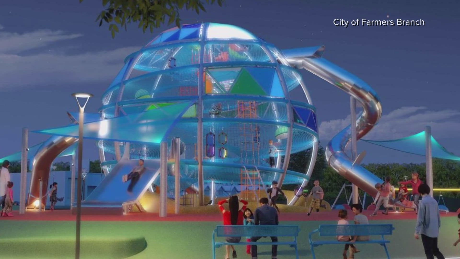 Construction set for glow-in-the-dark park in Farmers Branch | wfaa.com