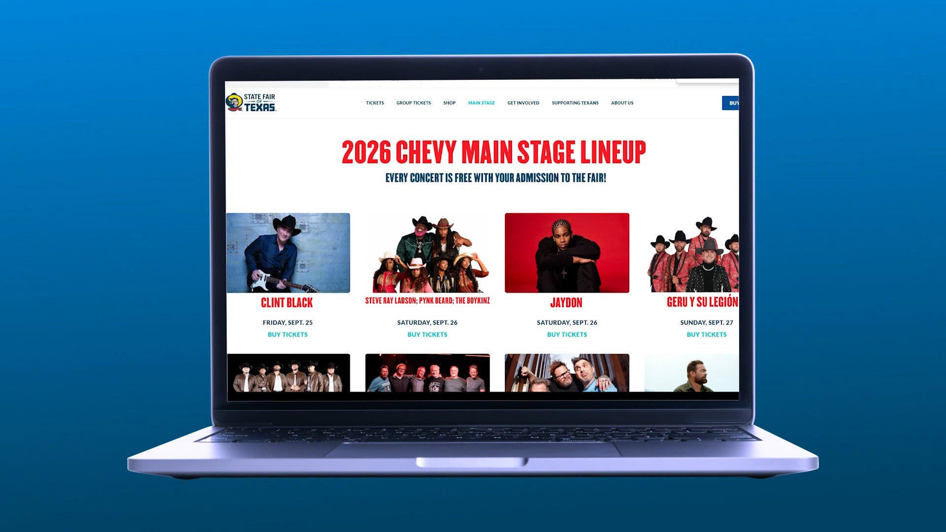 State Fair of Texas announces 2026 Main Stage concert lineup | wfaa.com