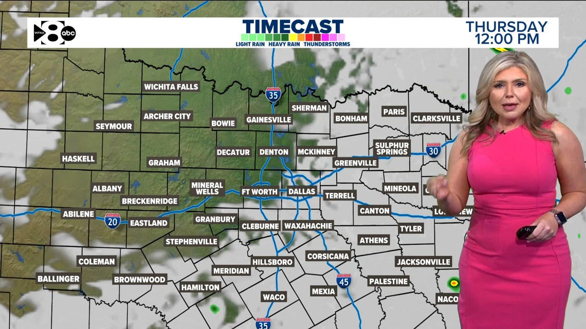 DFW Weather: Low rain chances tonight in North Texas, slight increase ...