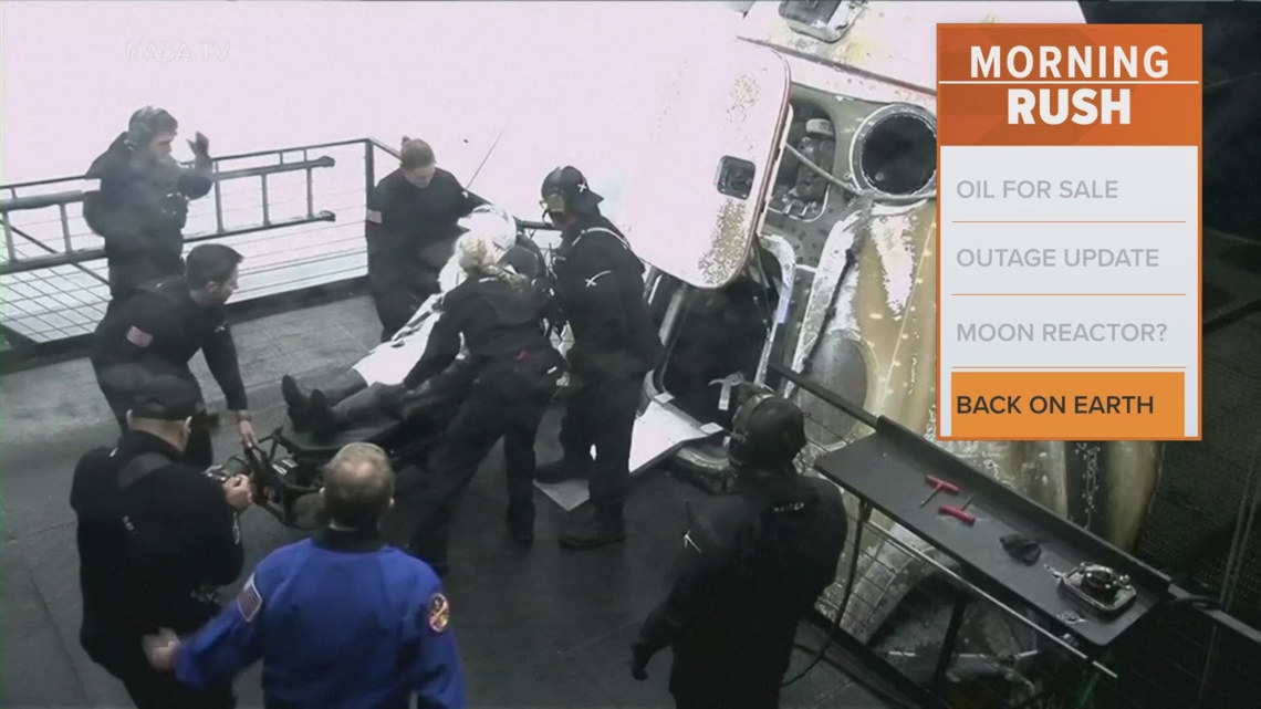 Astronauts make sucessful splashdown after leaving ISS | wfaa.com