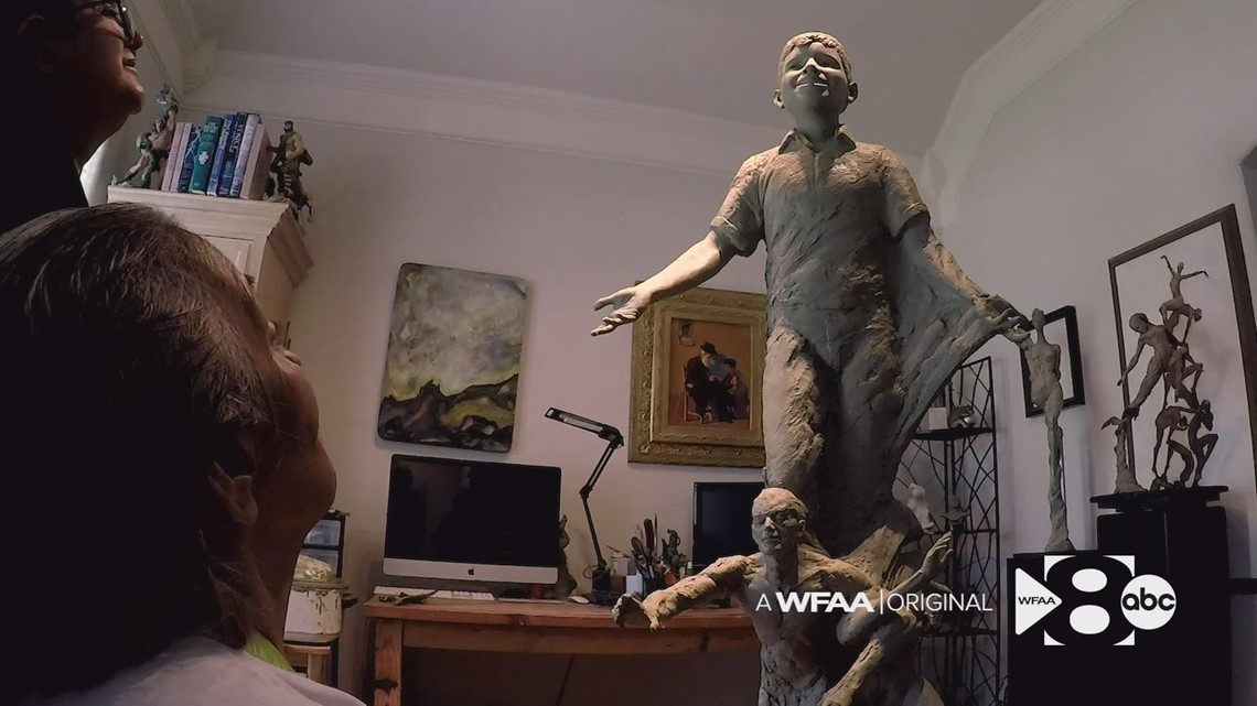 Santos Rodriguez's mom unveils statue in his honor | wfaa.com