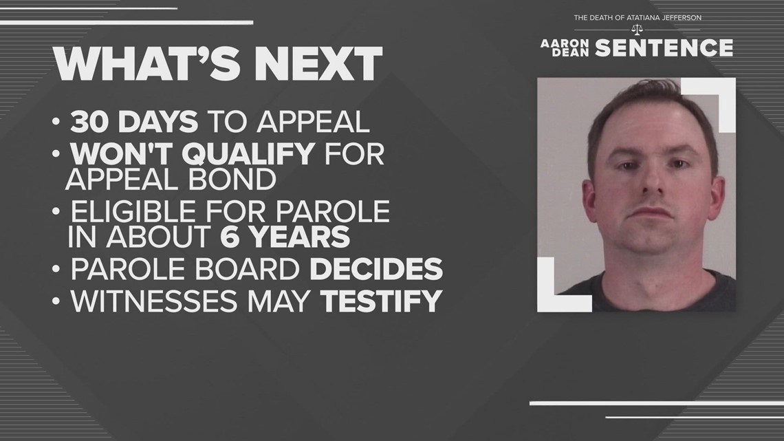 What's next for Aaron Dean after conviction and sentencing? | wfaa.com