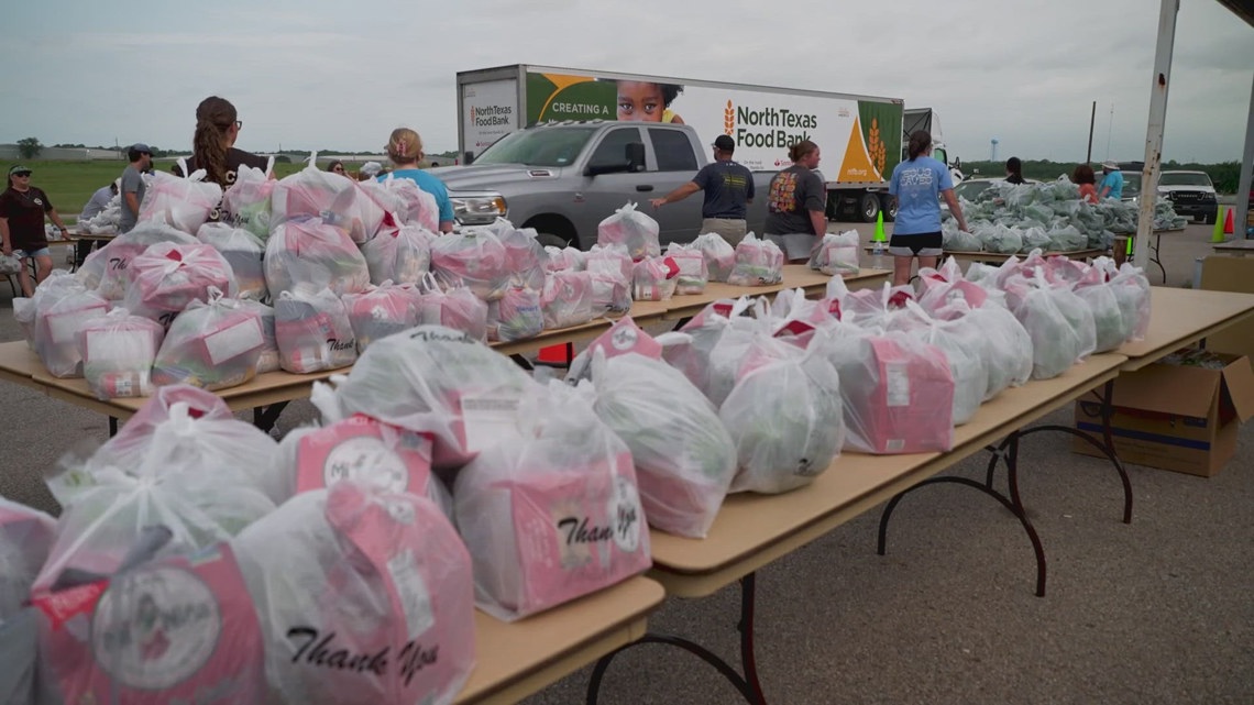 Food giveaway in Bonham helps 400 families and victims of recent ...