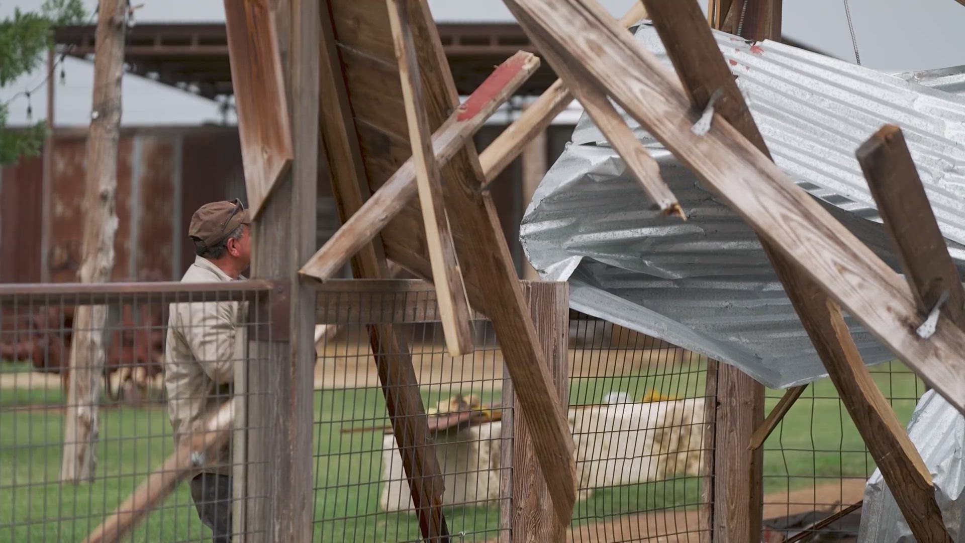 Popular pumpkin patch farm in Gunter destroyed by a strong storm | wfaa.com