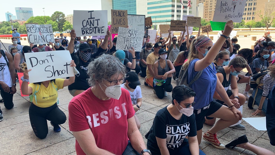 Live updates: Protesters gather in Dallas, Fort Worth on 7th day of ...