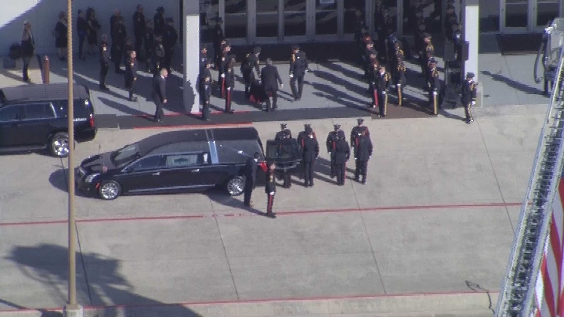 Hundreds line route through Grand Prairie to say goodbye to officer A.J ...