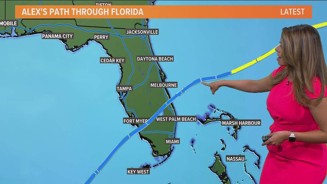 Tracking Tropical Storm Alex: Latest rainfall totals, path | wfaa.com