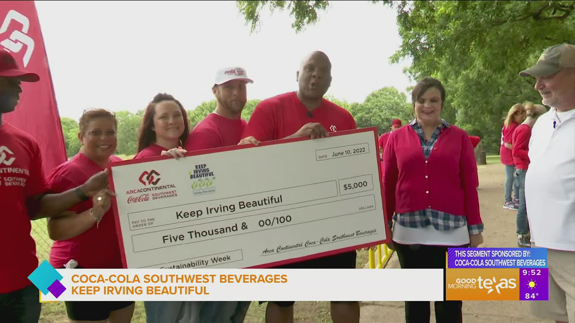 Coca-Cola Southwest Beverages is on a mission to “Keep Irving Beautiful ...