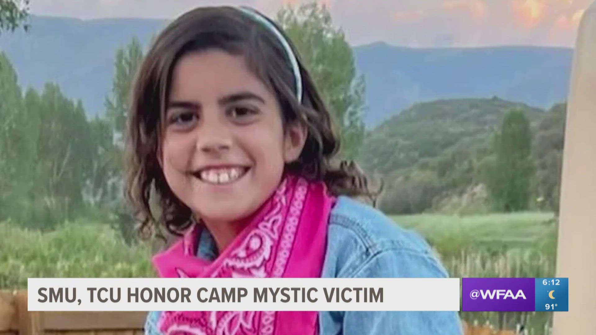 Texas girl honored by TCU, SMU after deadly flood at Camp Mystic | wfaa.com