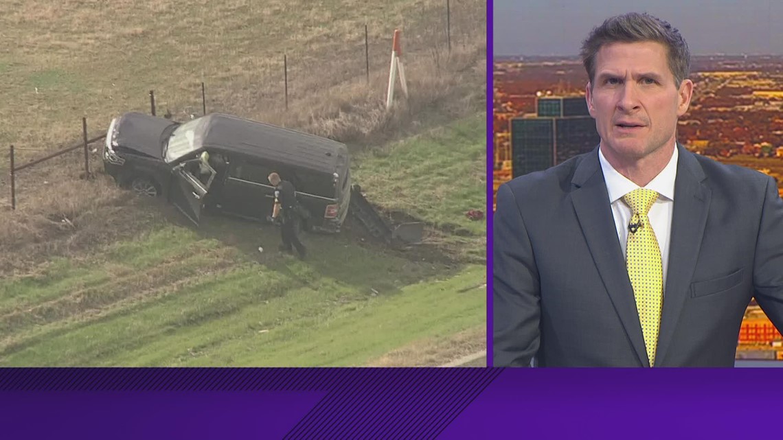 Police chase in Kaufman County ends in crash, suspect arrested | wfaa.com